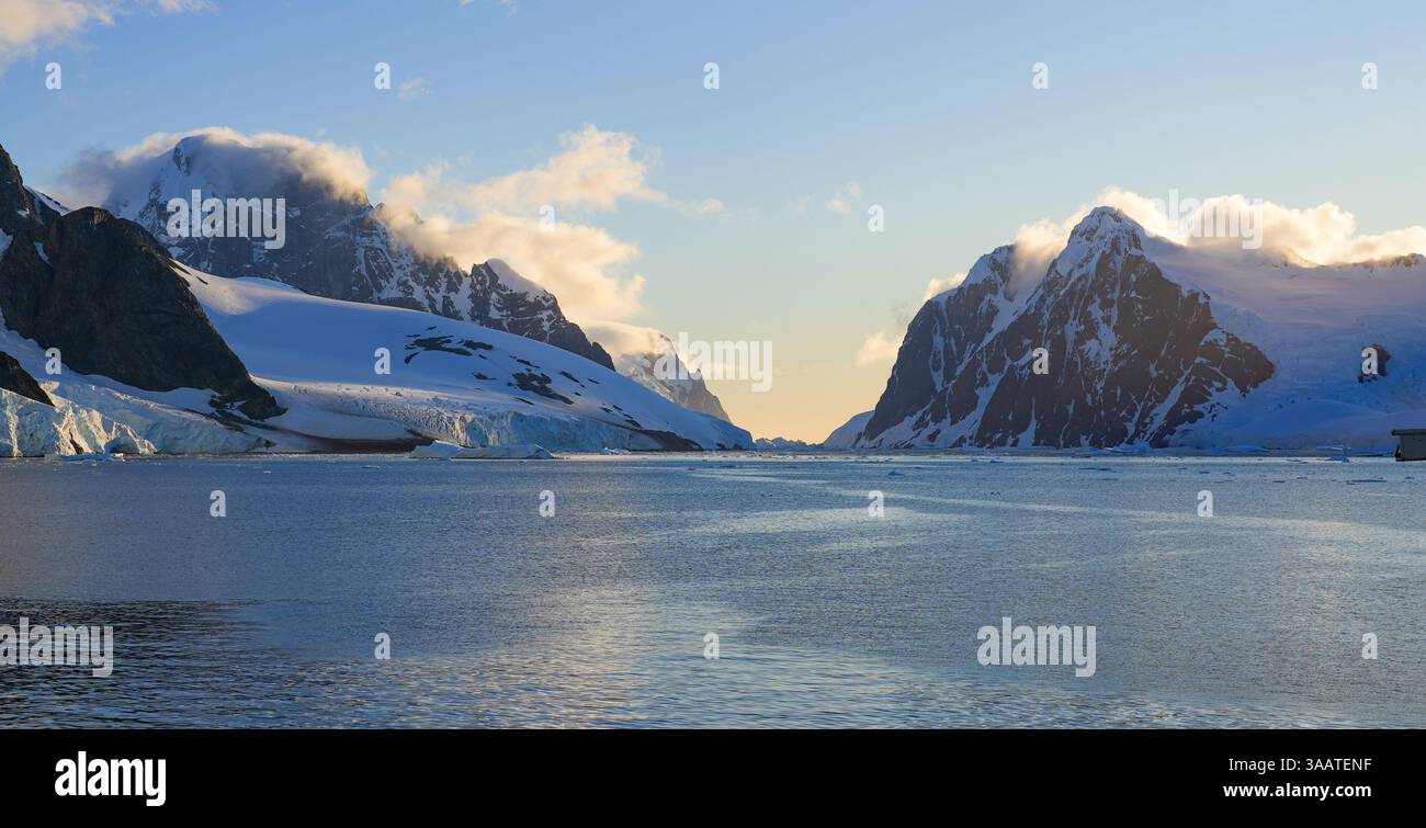 Lemaire Channel off the coast of Antarctica, separating Kyiv Peninsula ...