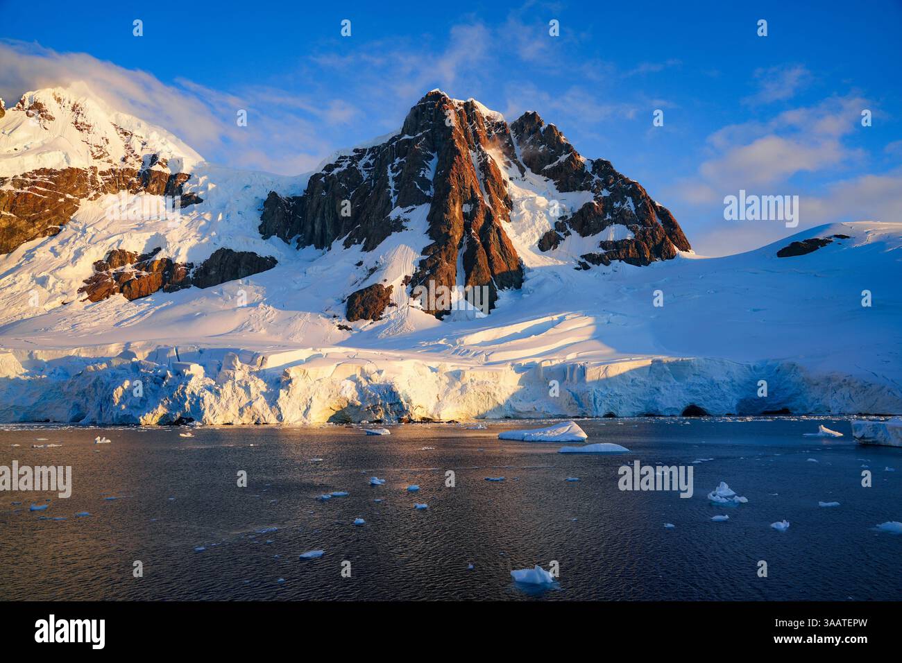 Lemaire Channel off the coast of Antarctica, separating Kyiv Peninsula ...