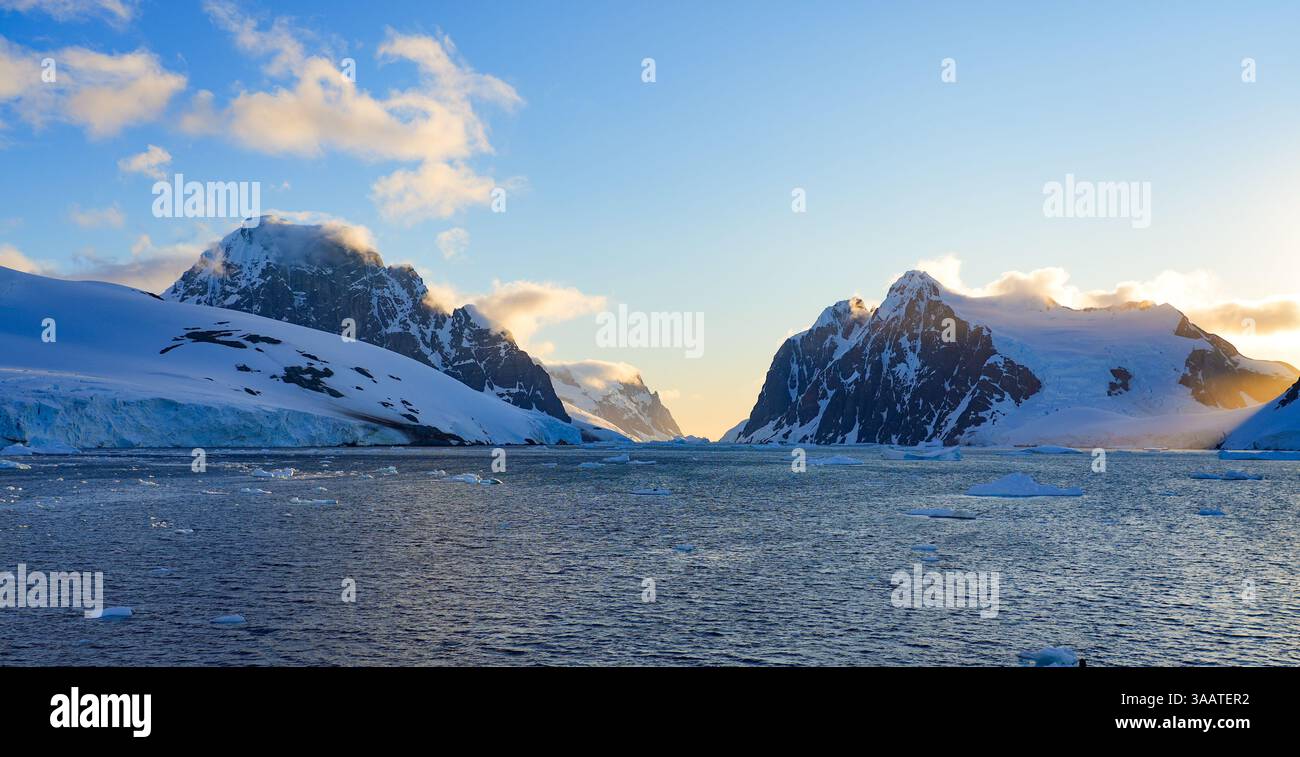Lemaire Channel off the coast of Antarctica, separating Kyiv Peninsula ...