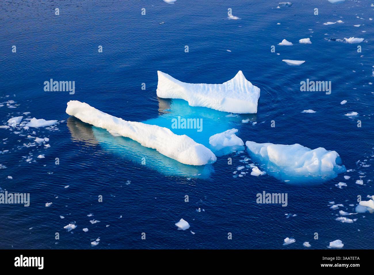 Iceberg floating near Lemaire Channel off the coast of Antarctica ...