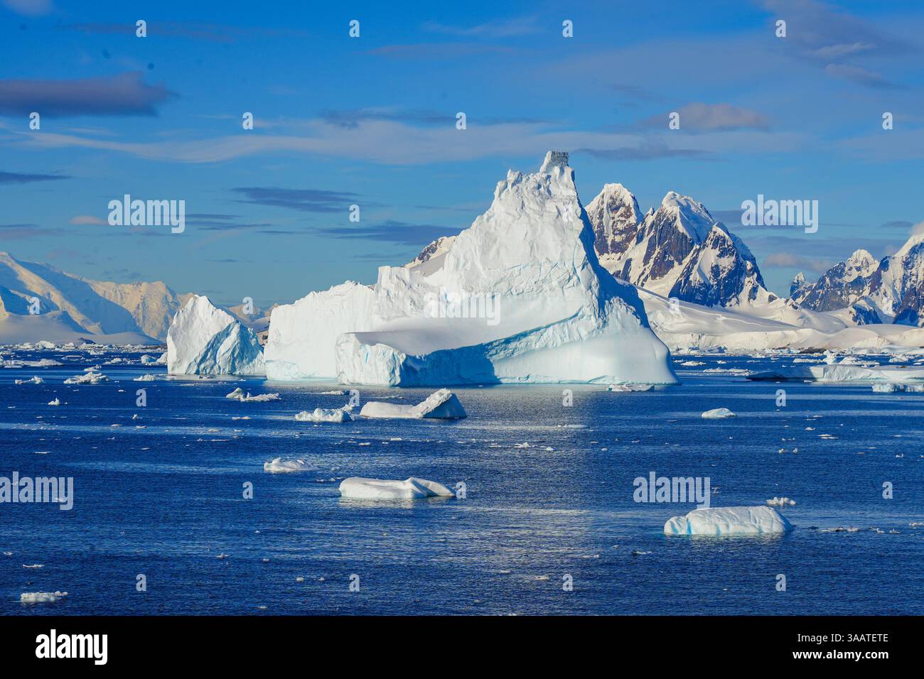 Iceberg floating near Lemaire Channel off the coast of Antarctica ...