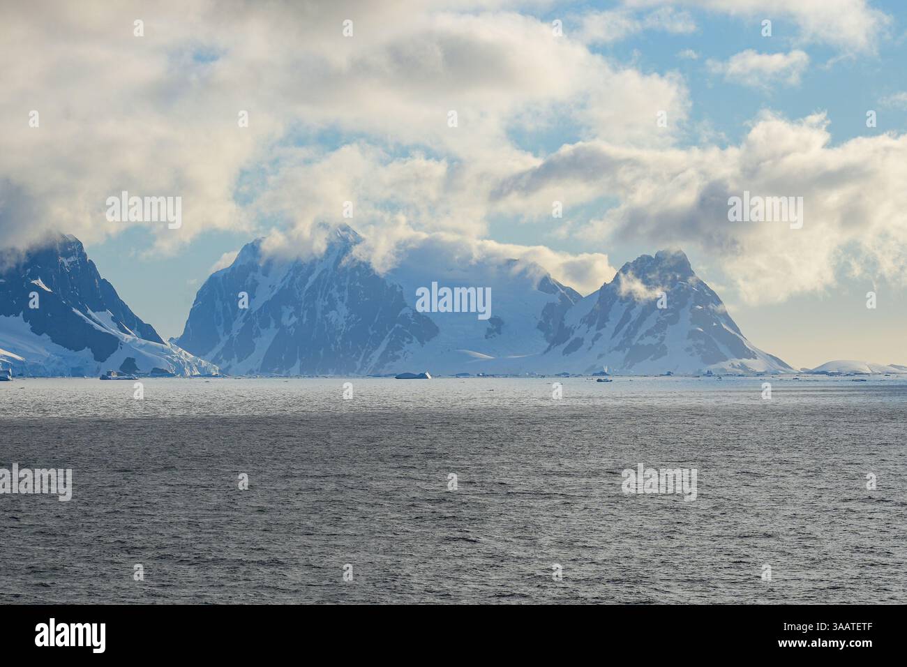 Lemaire Channel off the coast of Antarctica, separating Kyiv Peninsula ...