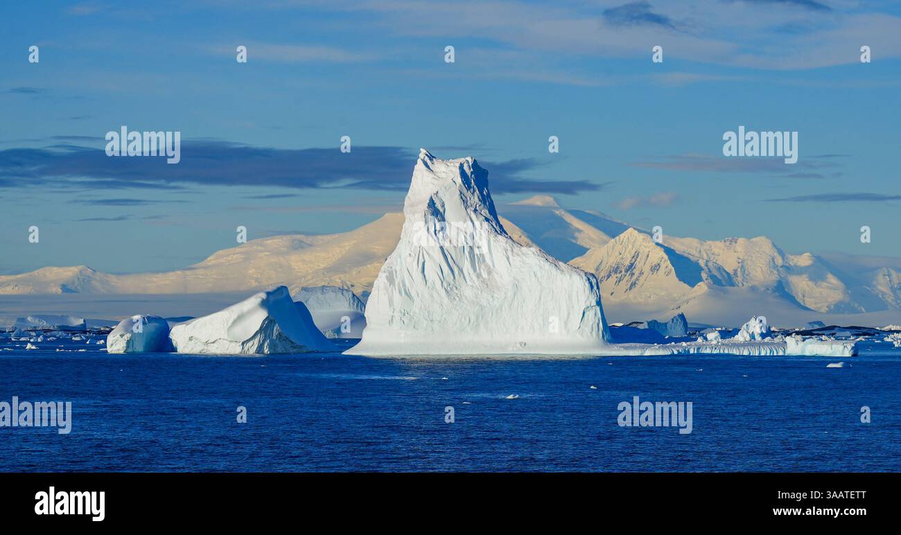 Iceberg floating near Lemaire Channel off the coast of Antarctica ...