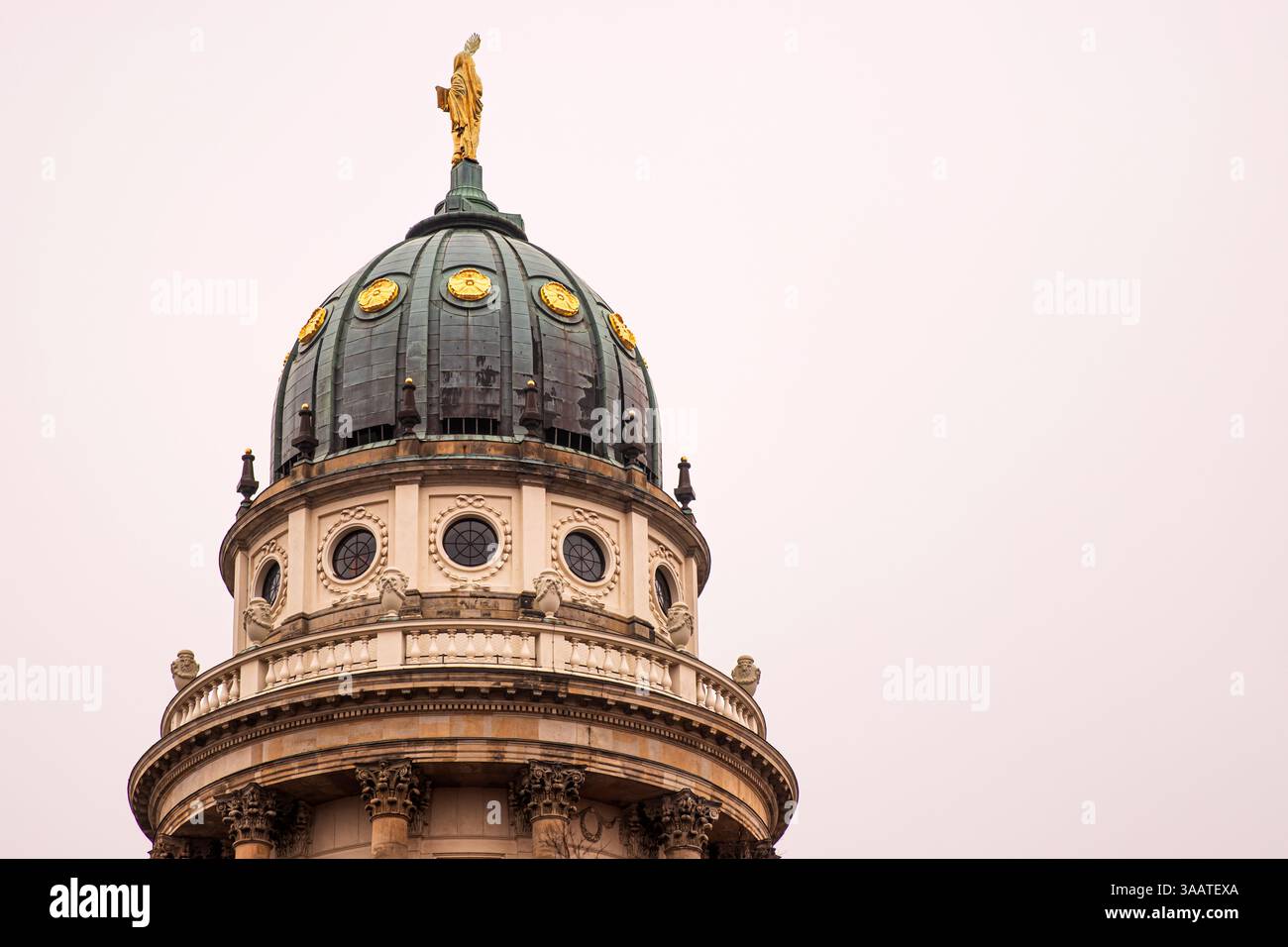 Low angle view of a historical Franzoesischer Dom. French Cathedral in ...