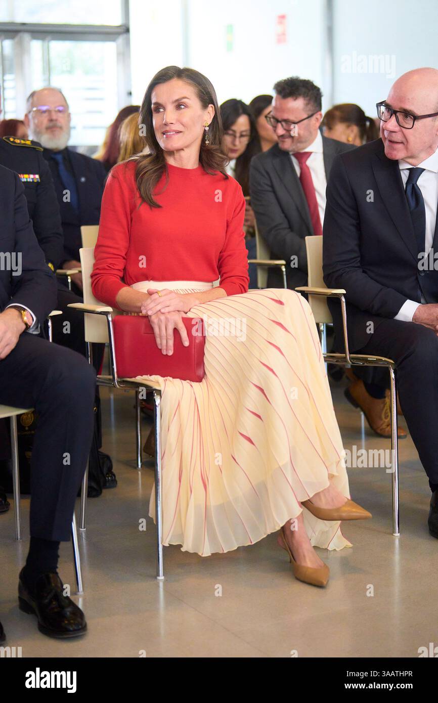 Granada. Spain. 20250401, Queen Letizia of Spain visits to the Mind ...