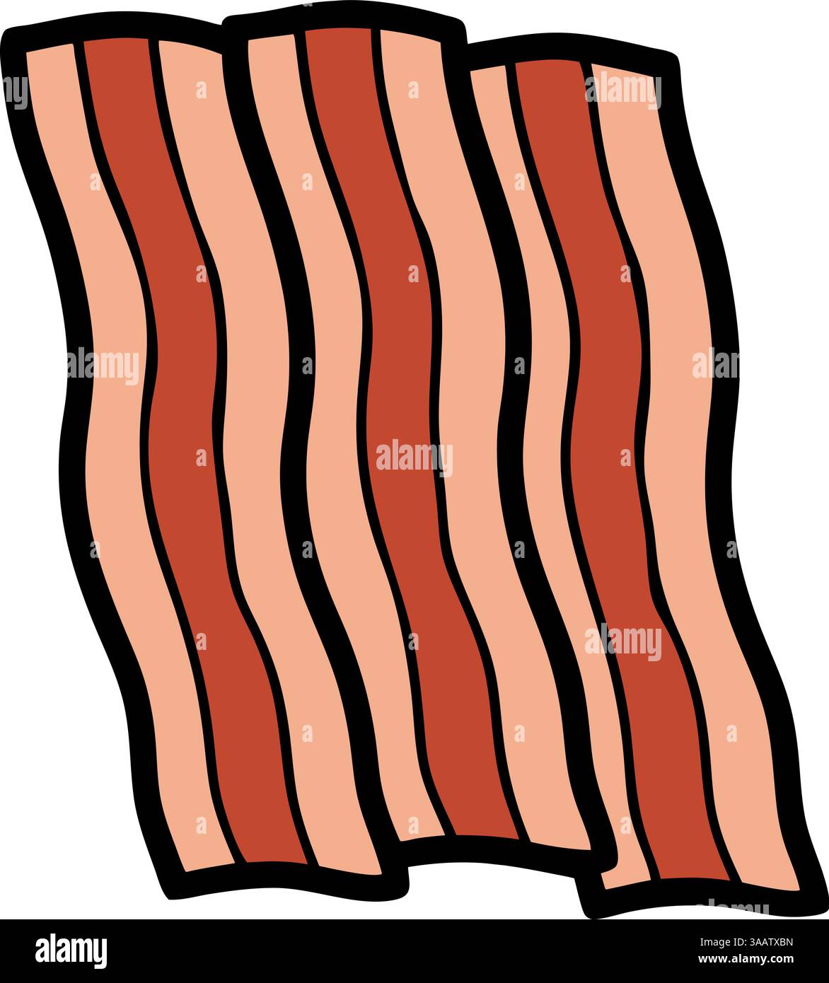 Crispy bacon strips illustration Stock Vector Image & Art - Alamy