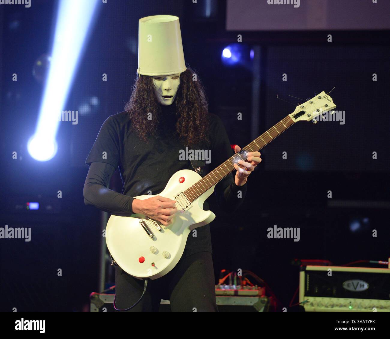 Brian patrick carroll aka buckethead performs at the culture room hi ...