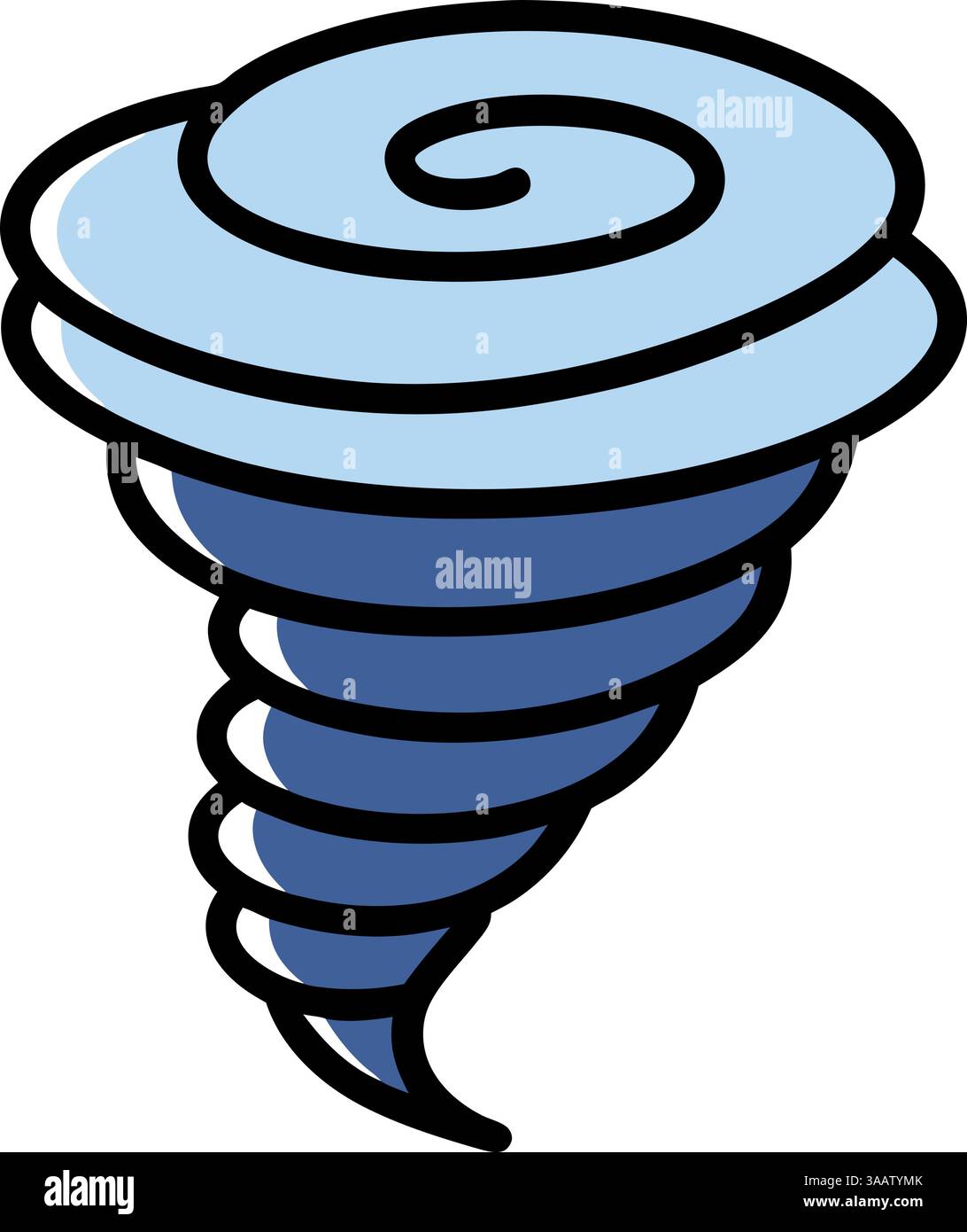 Tornado illustration in cartoon vector style Stock Vector Image & Art ...