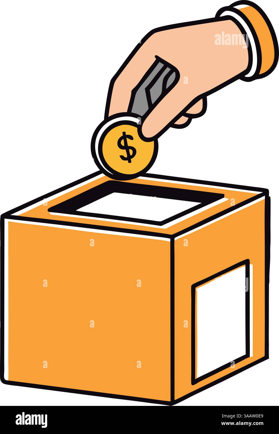 Donation kindness Stock Vector Images - Alamy