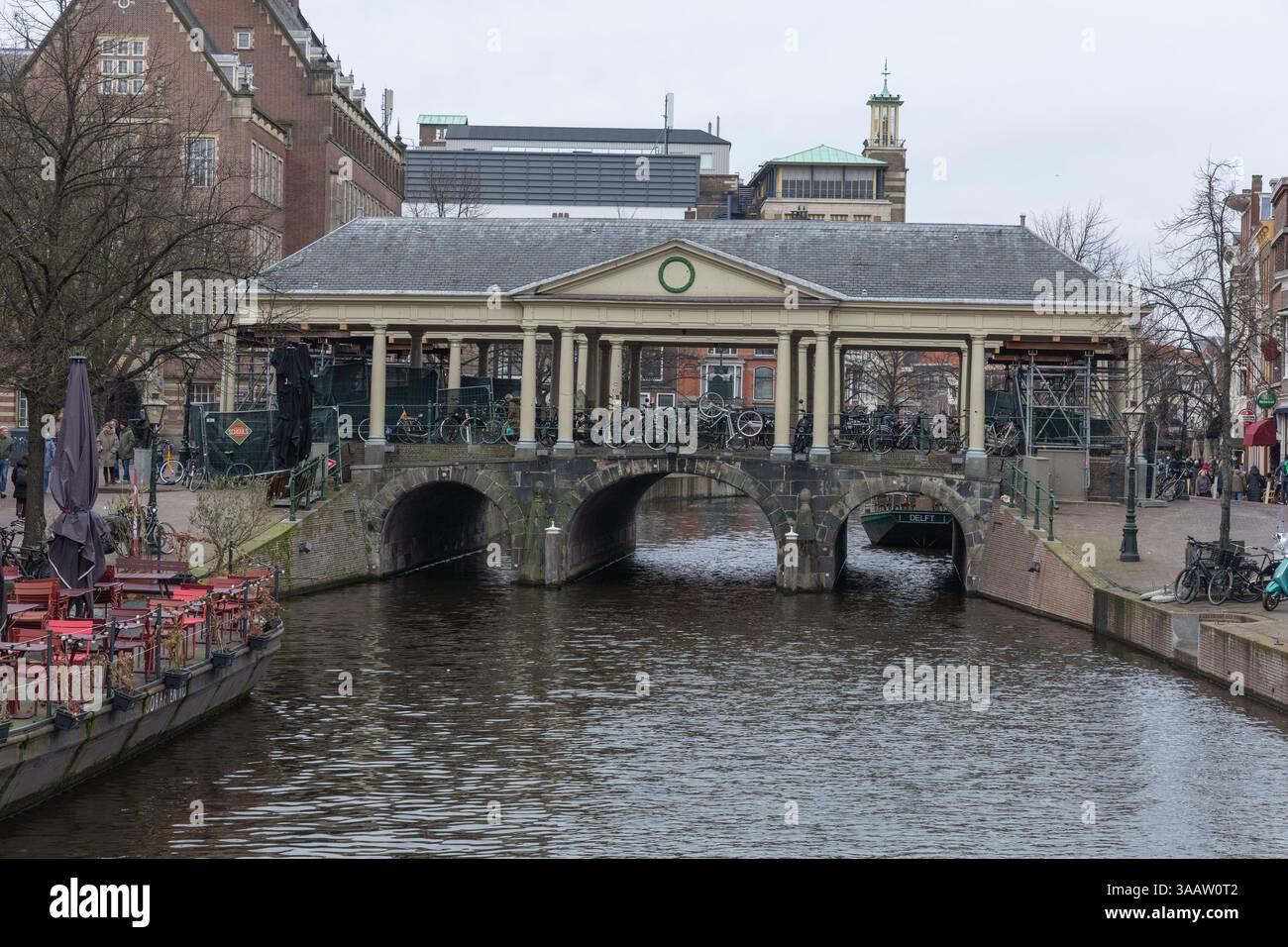 Leiden, the Netherlands. 26 January 2025. Koornbrug Leiden is a fixed ...