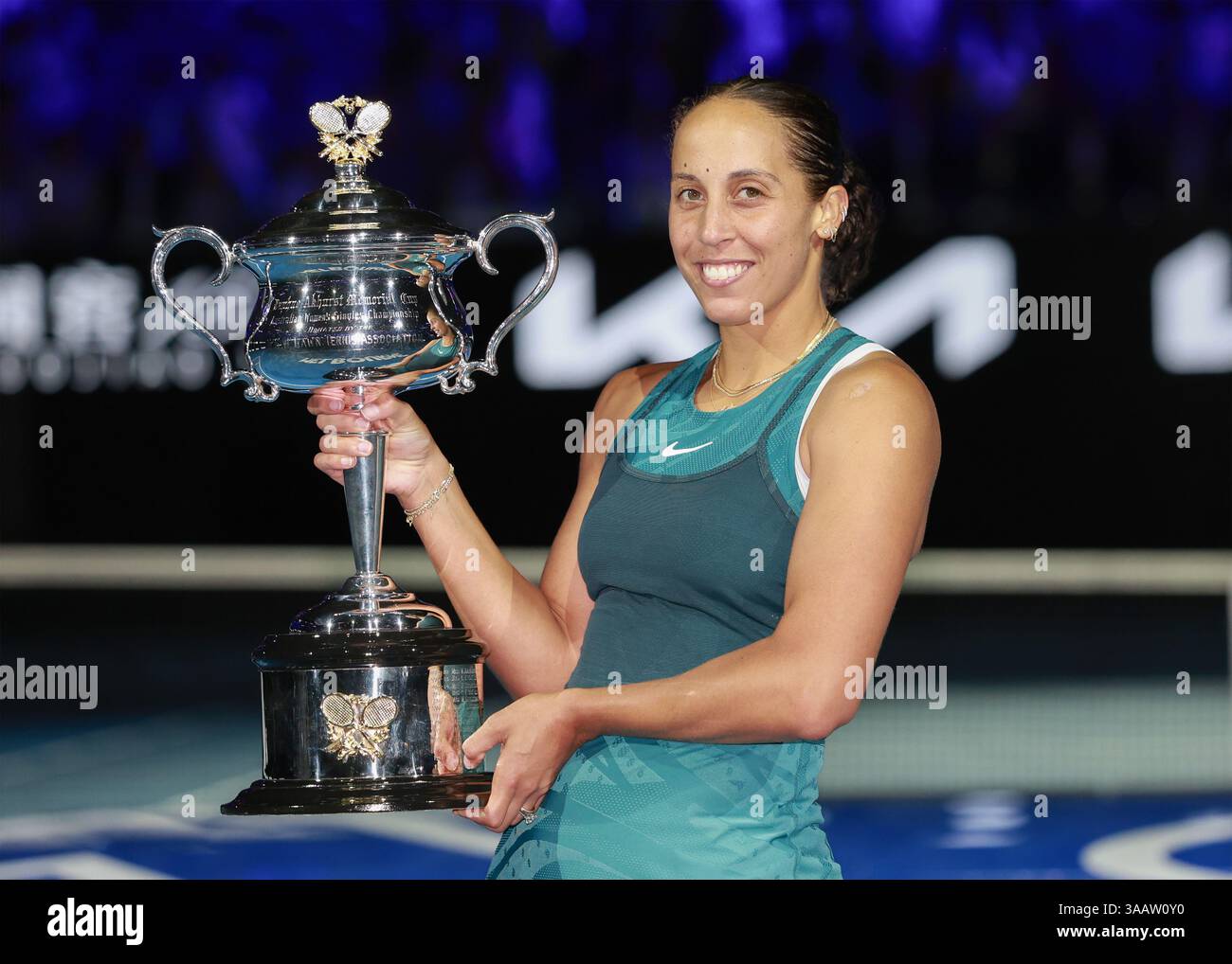 Winner of the Australian Open 2025 Madison Keys (USA) posing with ...