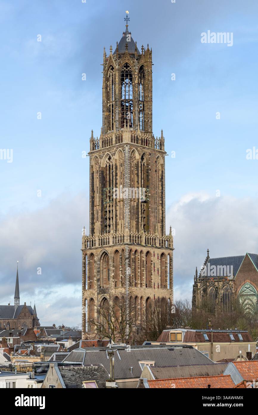 Dom Tower "Domtoren" in the dutch city Utrecht in the Netherlands, in ...