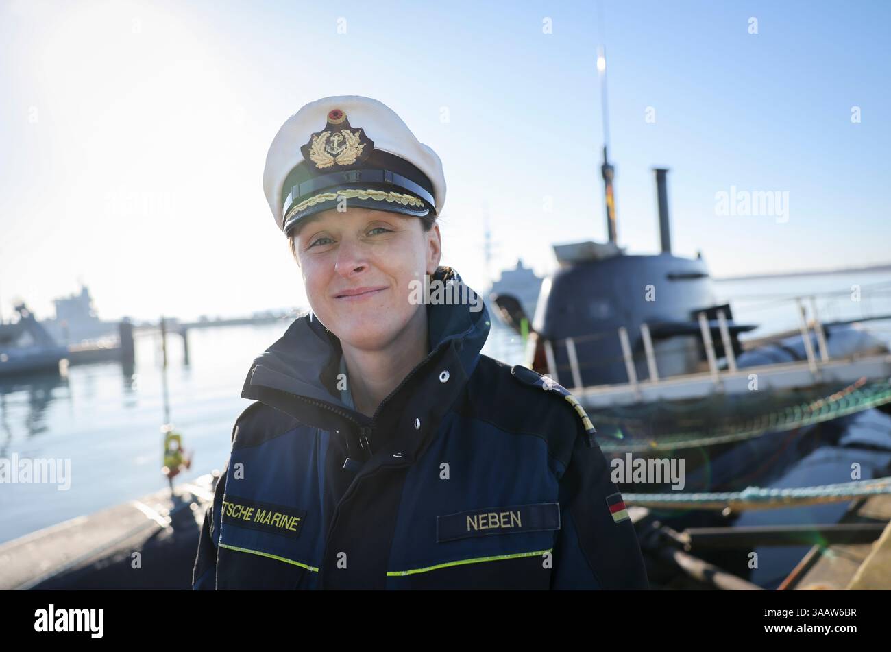 PRODUCTION - 01 April 2025, Schleswig-Holstein, Eckernförde: Corvette ...