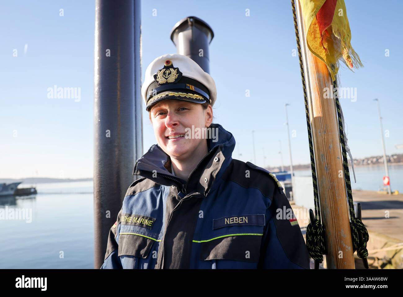 PRODUCTION - 01 April 2025, Schleswig-Holstein, Eckernförde: Corvette ...