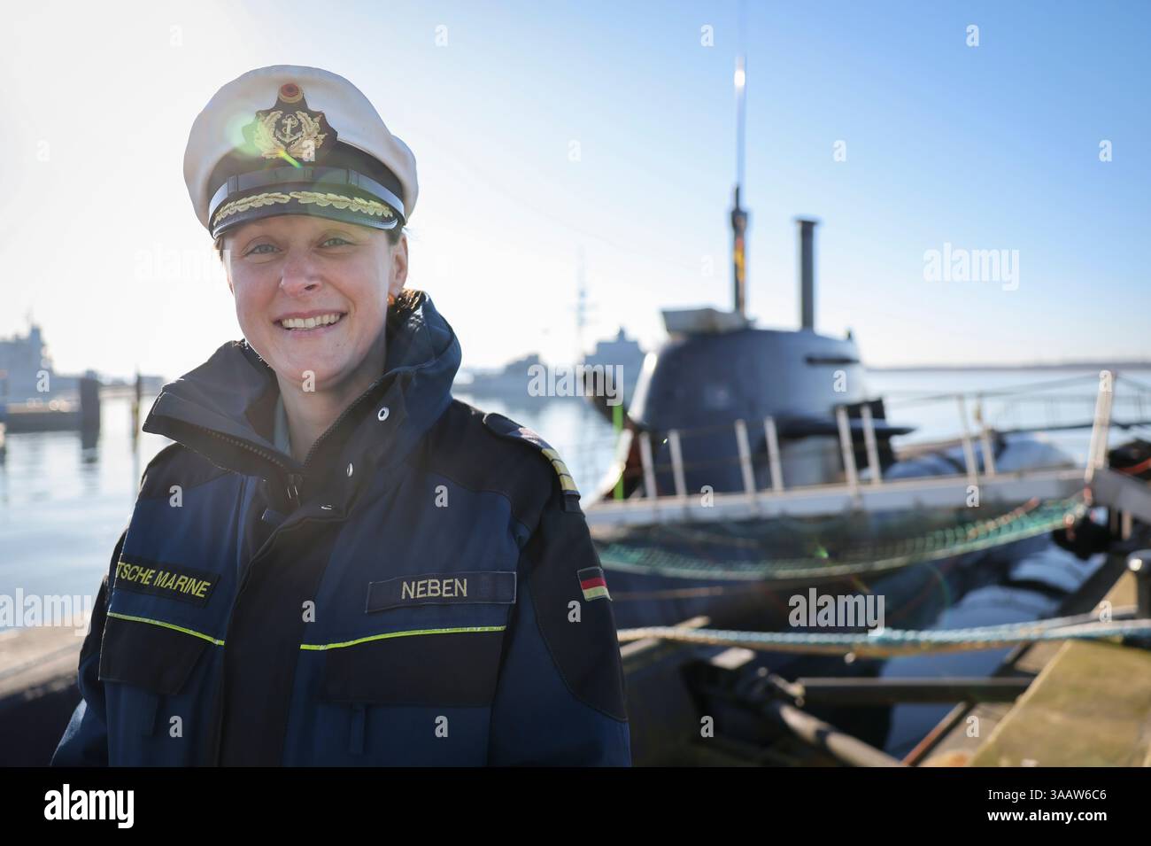 PRODUCTION - 01 April 2025, Schleswig-Holstein, Eckernförde: Corvette ...