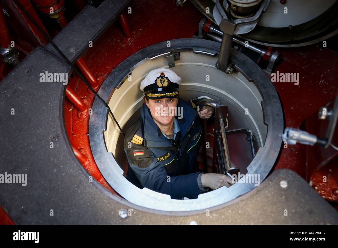 PRODUCTION - 01 April 2025, Schleswig-Holstein, Eckernförde: Corvette ...