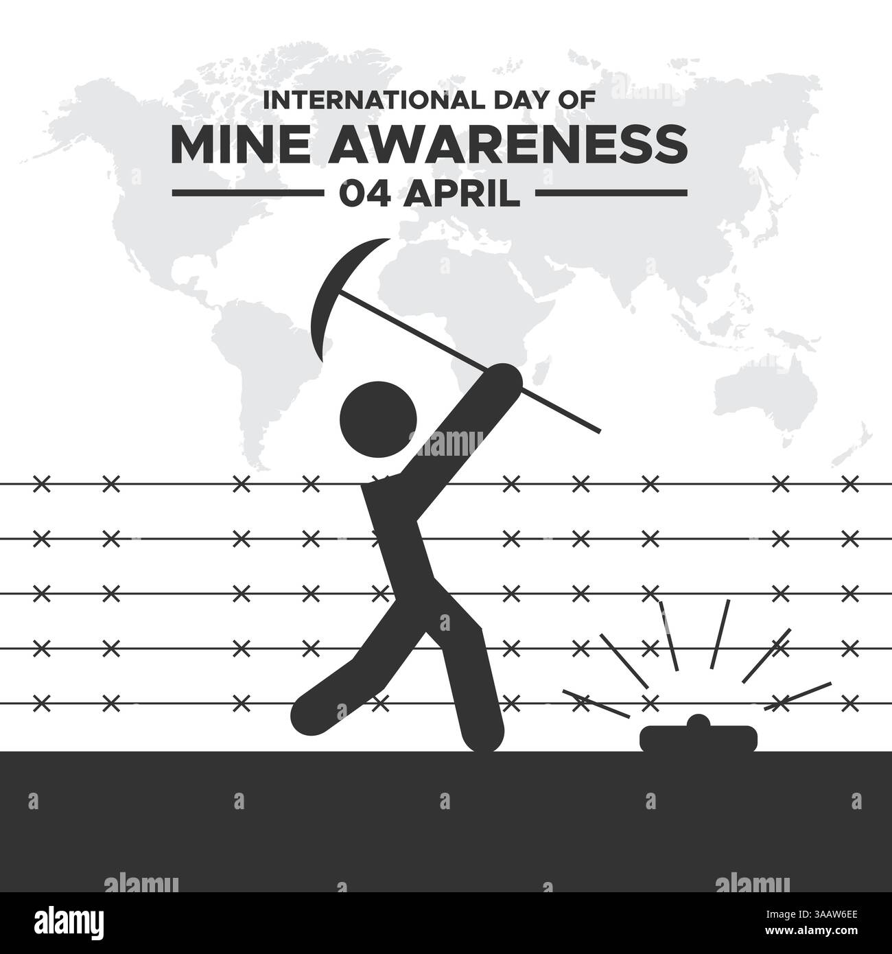 International day for mine awareness theme template. International day ...