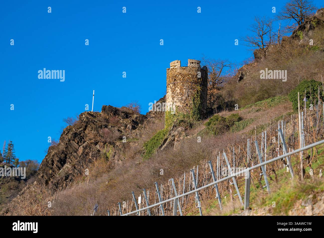 witches tower in Alken Germany Stock Photo - Alamy
