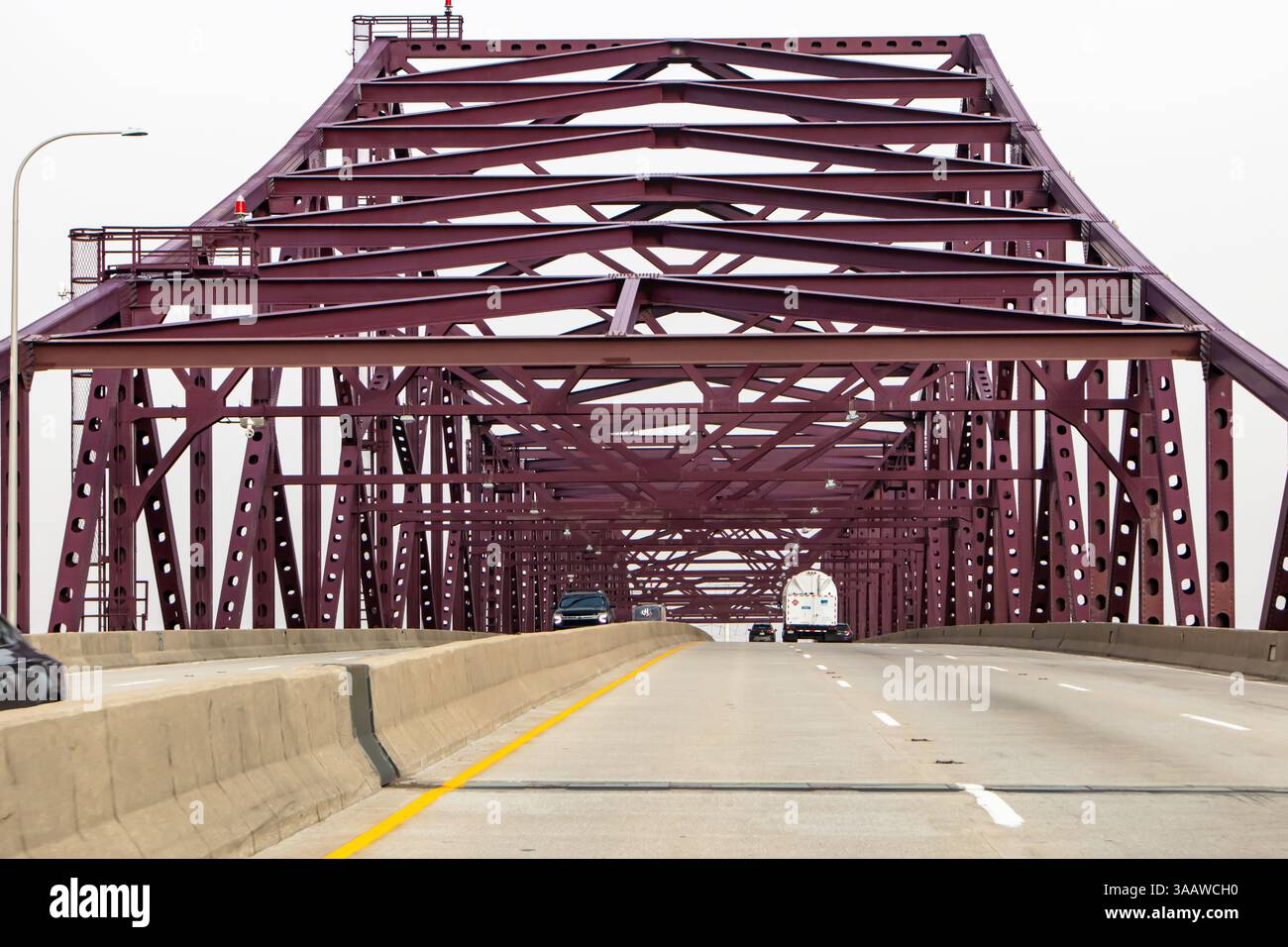 The Chicago Skyway Toll Bridge with traffic, close up Stock Photo - Alamy