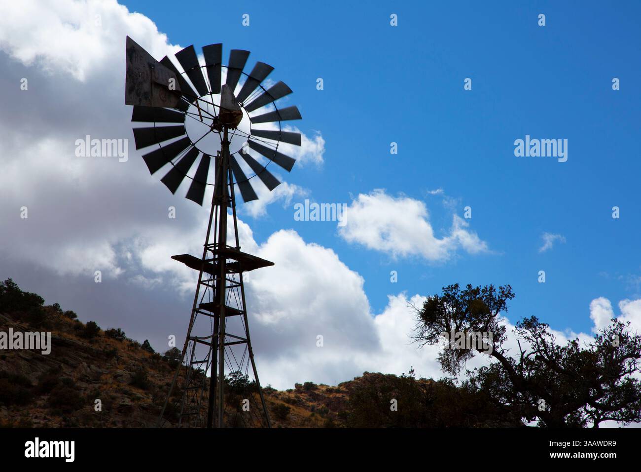 Faraway Ranch windmill, Chiricahua National Monument, Arizona Stock ...