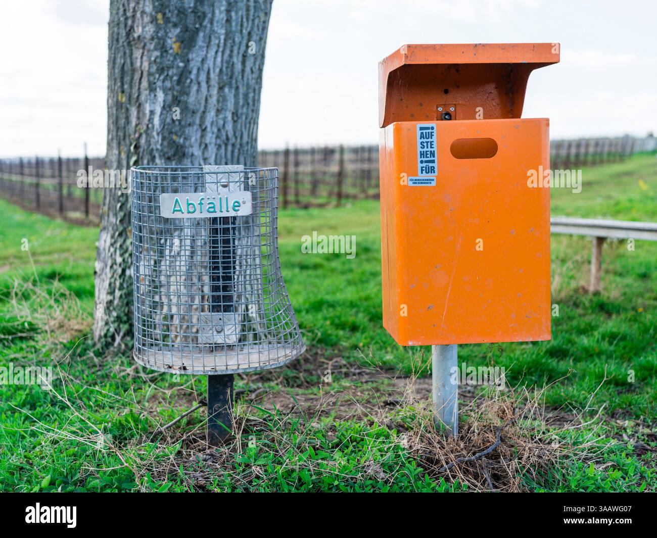 Public dust bins in Germany Stock Photo - Alamy