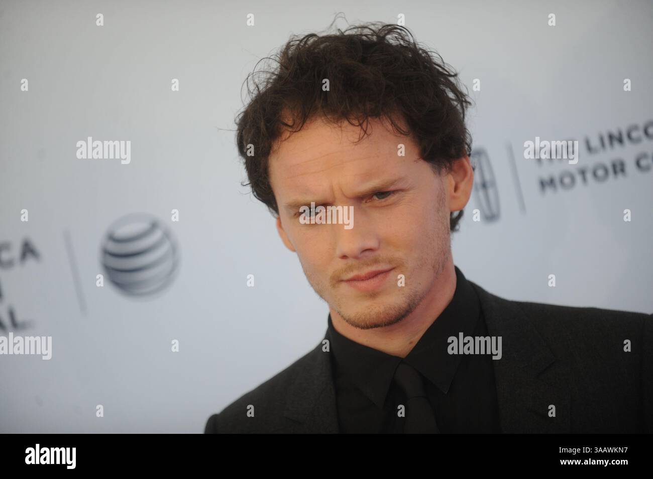 NEW YORK, NY - APRIL 19: Victor Levin Anton Yelchin Berenice Marlohe ...