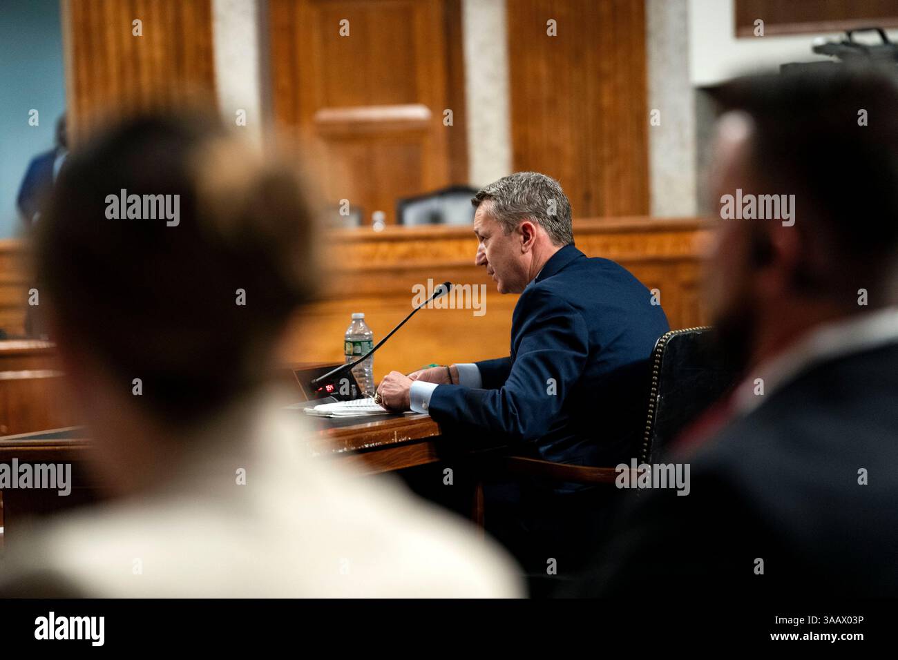 Retired Lt. Gen. John Caine speaks during a Senate Armed Services ...