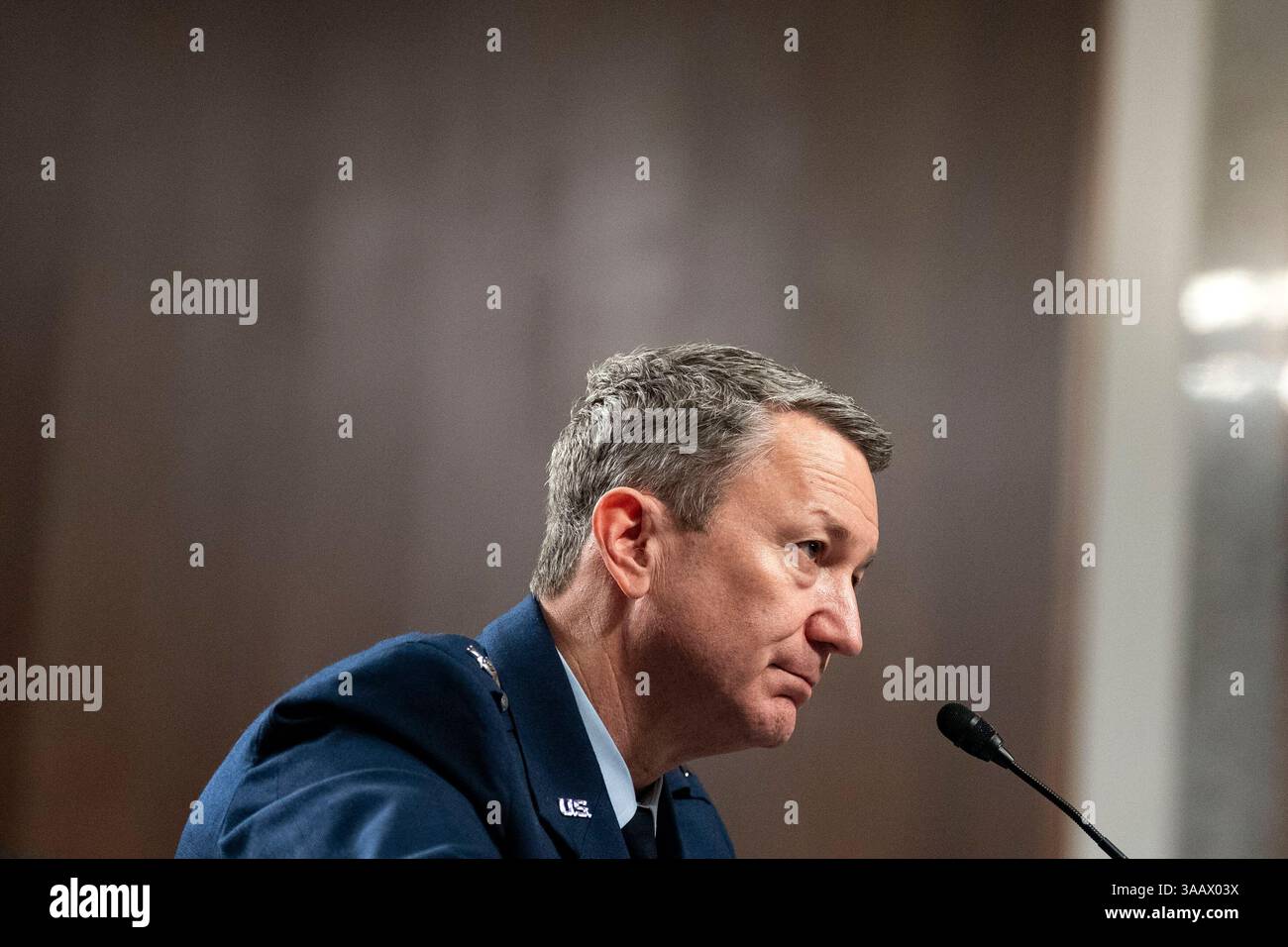 Retired Lt. Gen. John Caine looks on during a Senate Armed Services ...