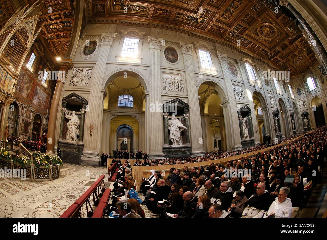 Pope Francis (Jorge Mario Bergoglio) chairing the Holy Mass for the ...