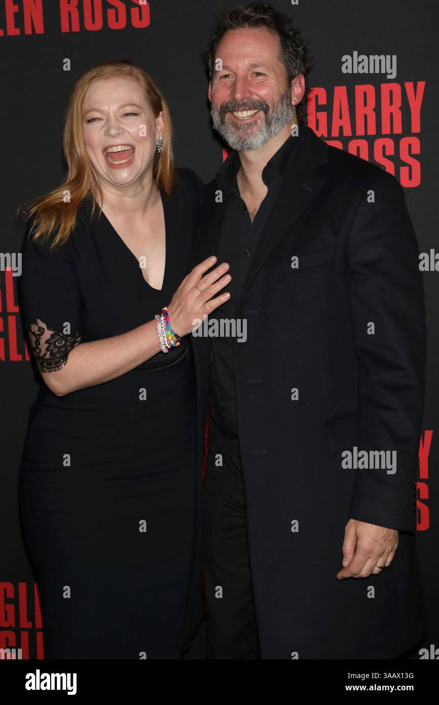 New York, New York, USA. 31 March 2025. Sarah Snook and Dave Lawson ...