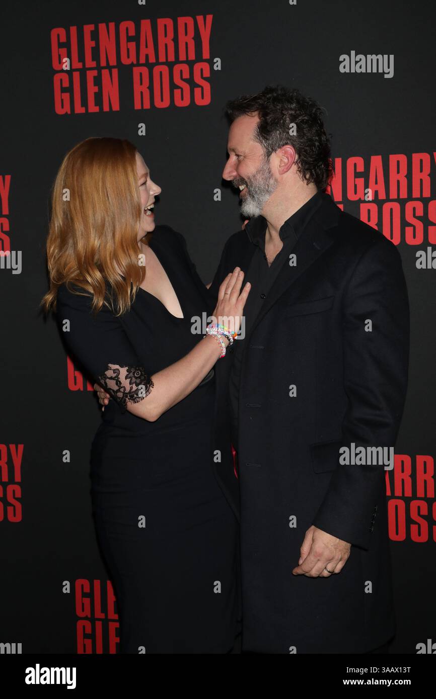 New York, New York, USA. 31 March 2025. Sarah Snook and Dave Lawson ...