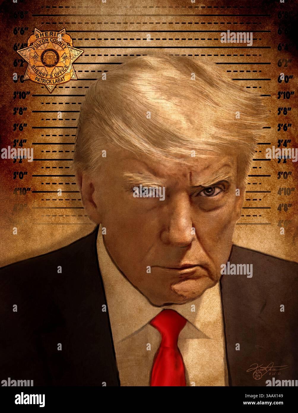 Trump mugshot hi-res stock photography and images - Alamy