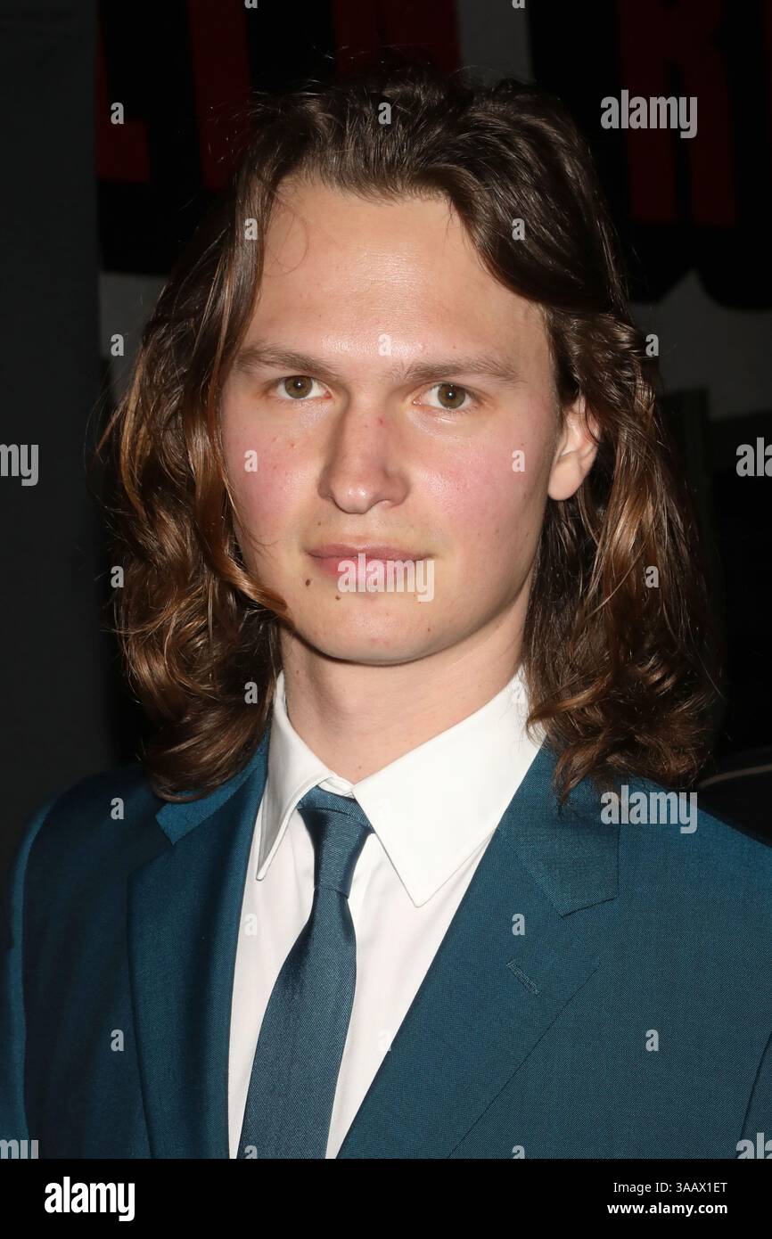 New York, New York, USA. 31 March 2025. Ansel Elgort attends the ...