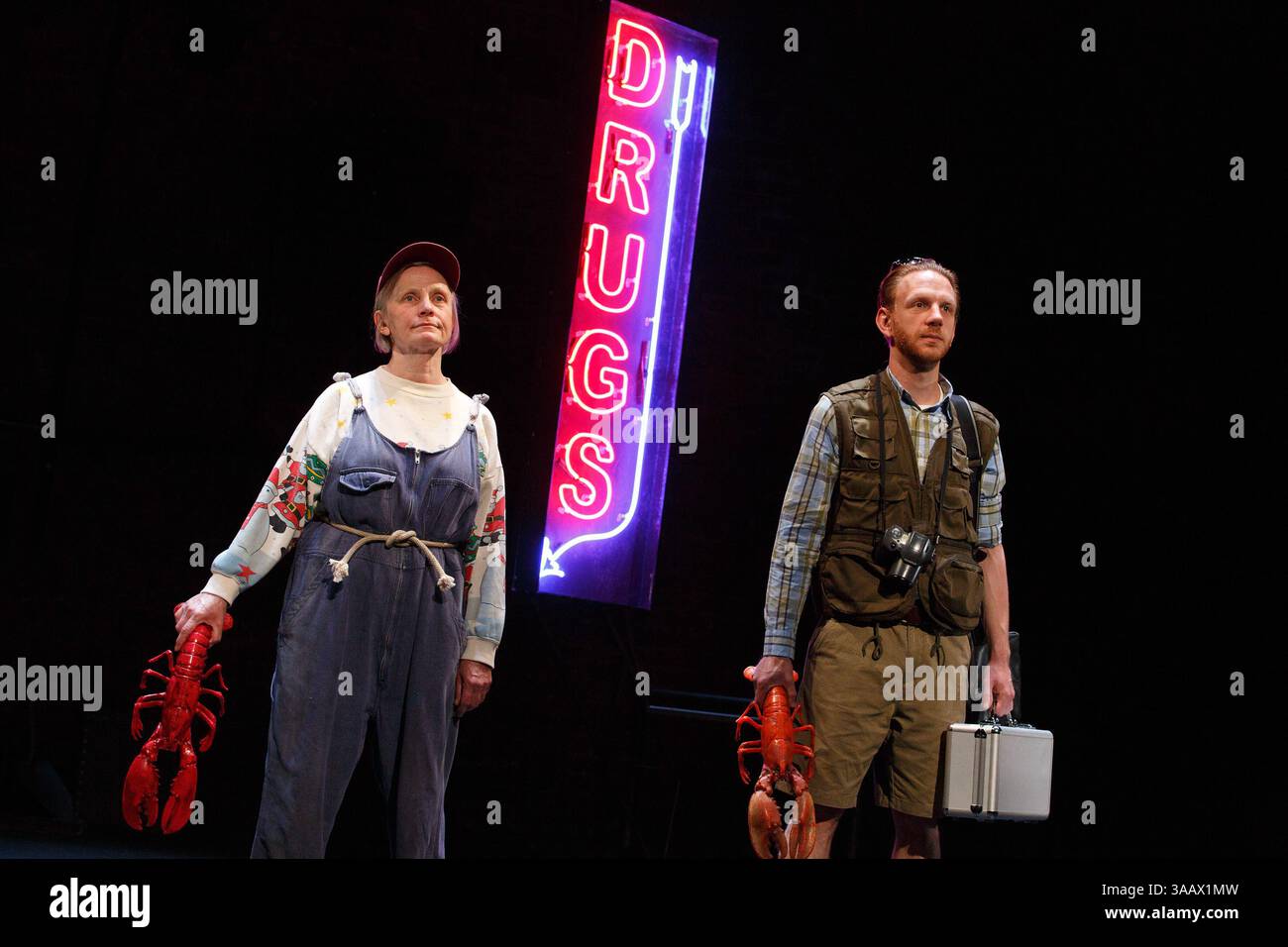 Amelda Brown (Gibb), Brian Ferguson (Sam) in ADLER & GIBB by Tim Crouch ...