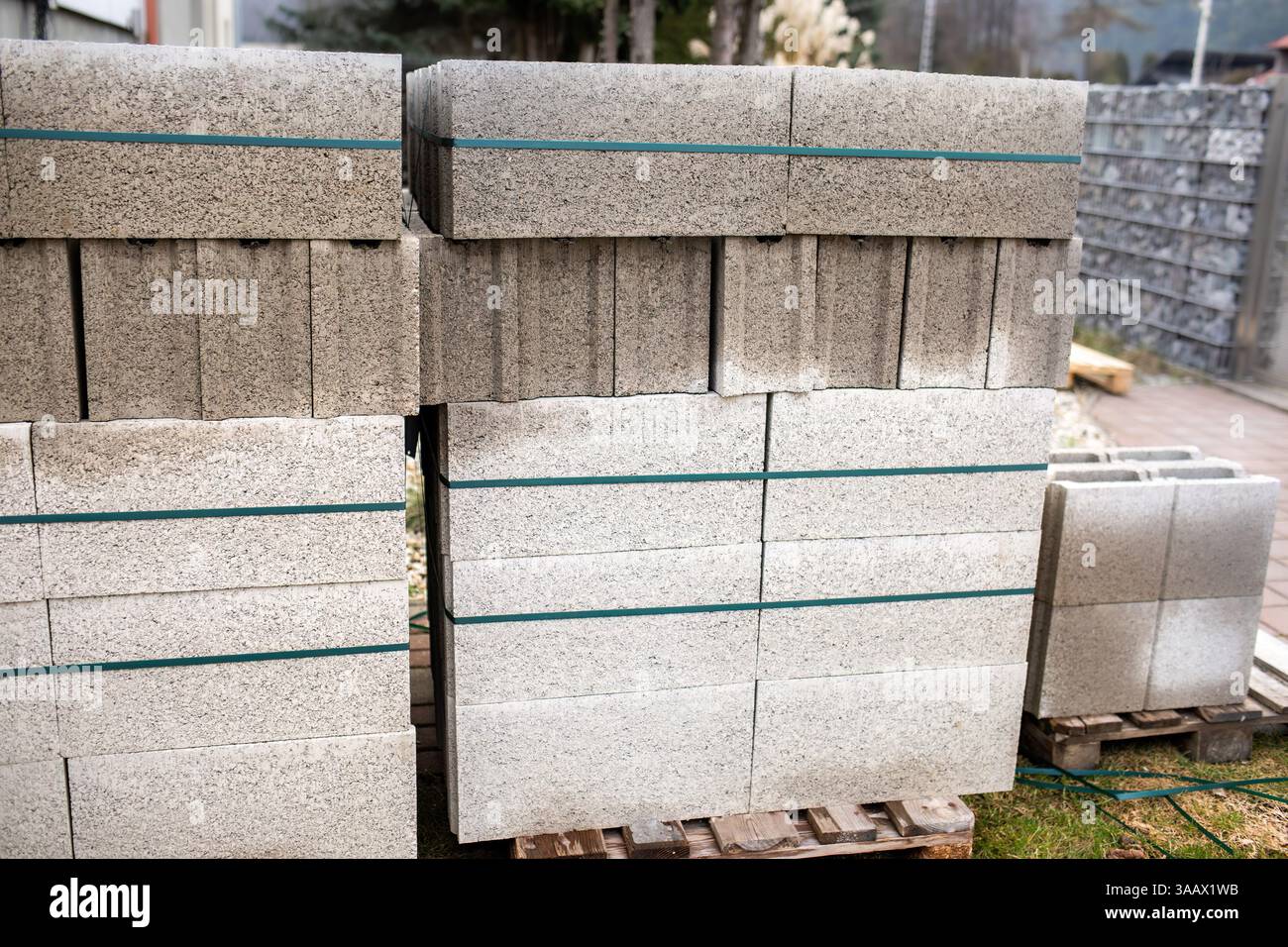 Stack of concrete blocks for construction. High quality photo Stock ...