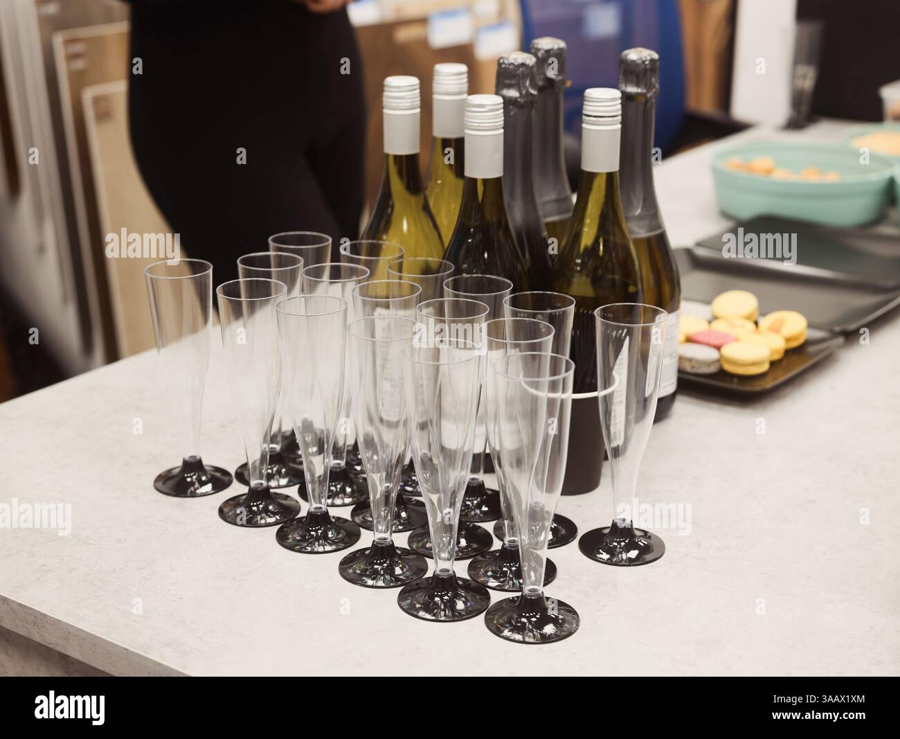 A fantastic setup for a celebration featuring sparkling wine ...