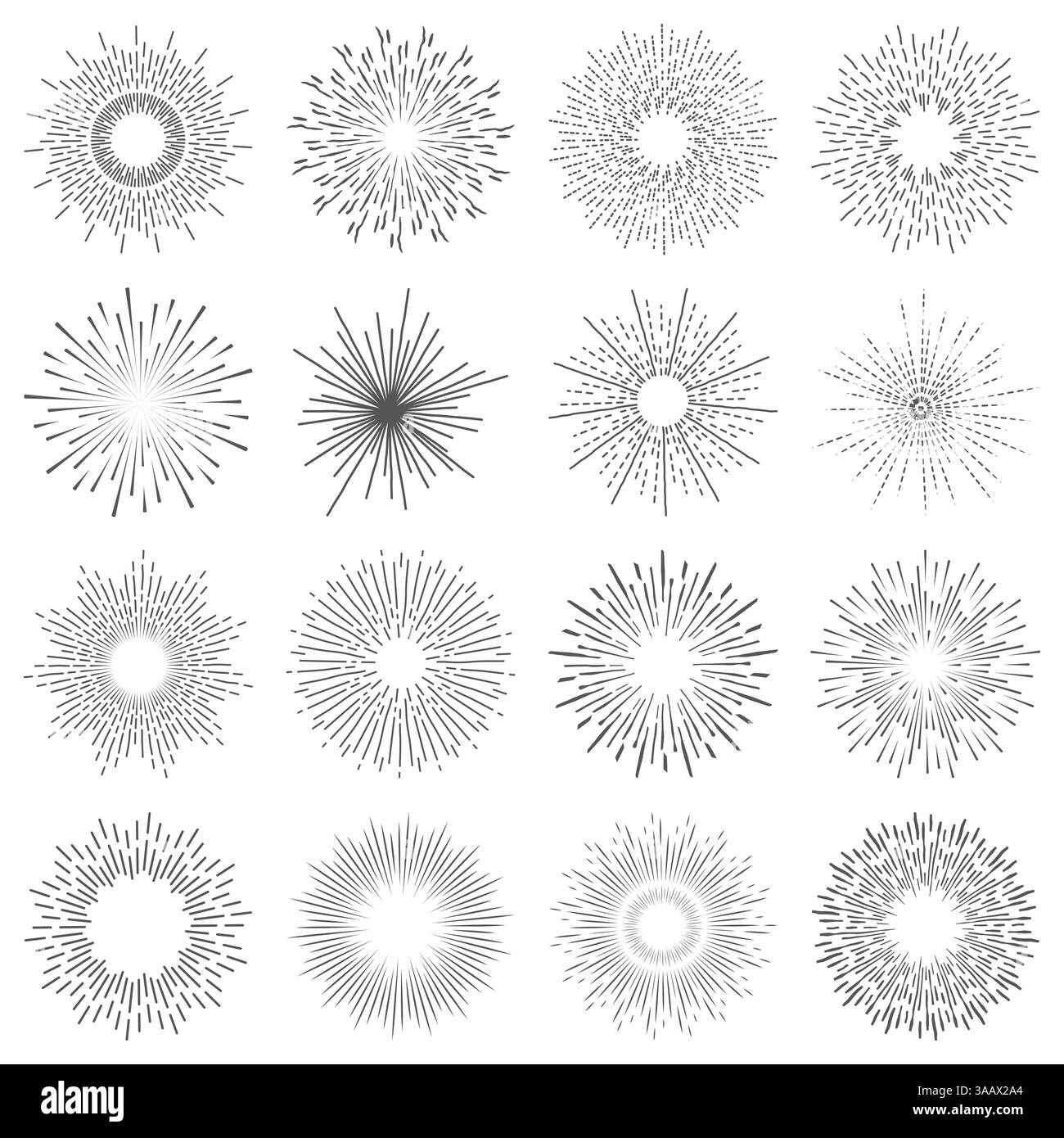 Vintage label rays vector Stock Vector Images - Alamy