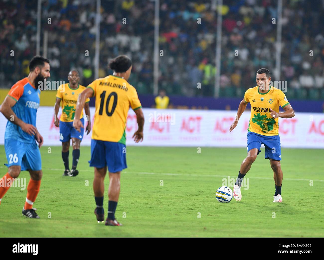 Chennai, India. 30th March, 2025. Brazil Legends Triumph Over India All ...