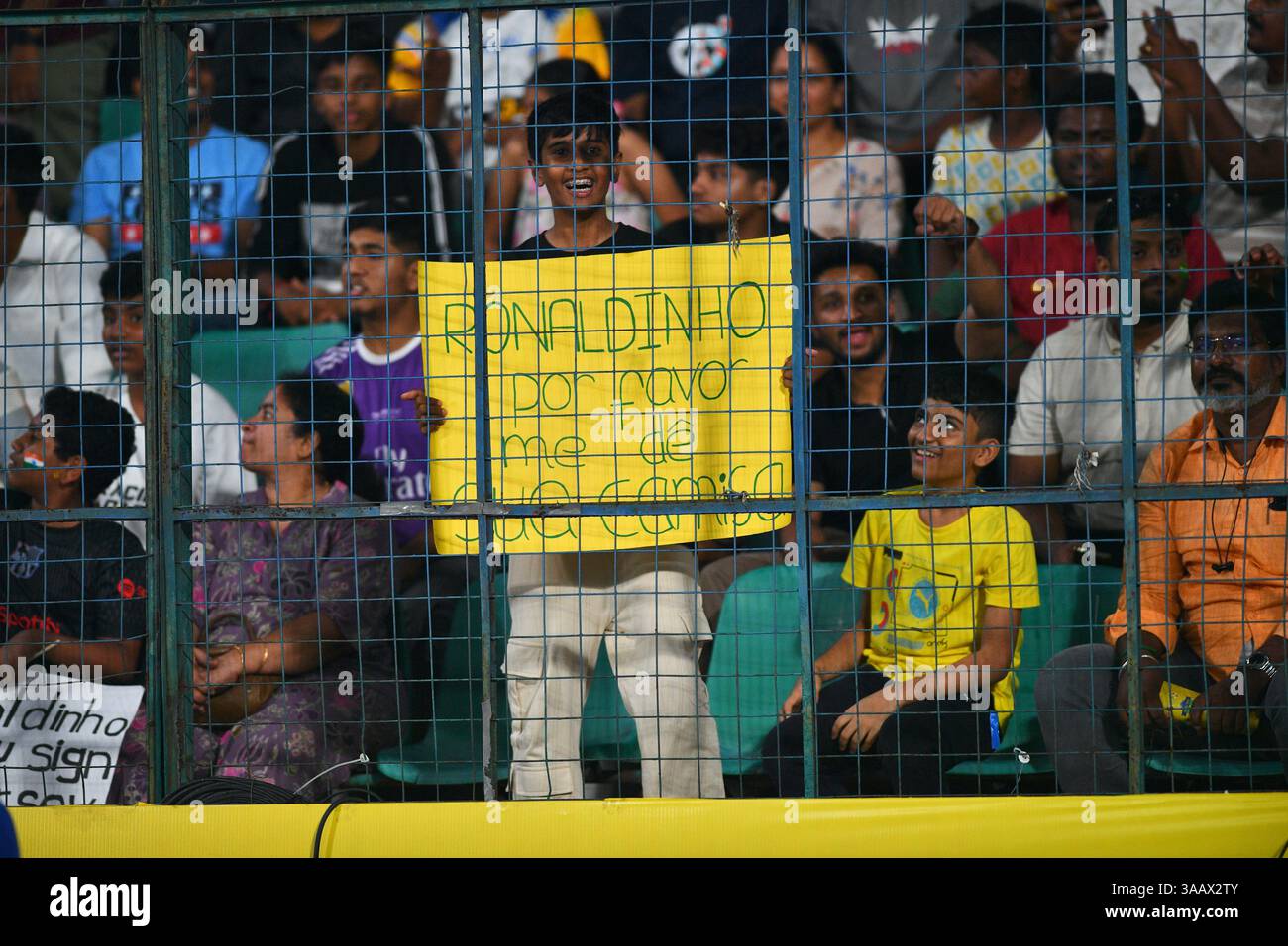 Chennai, India. 30th March, 2025. Brazil Legends Triumph Over India All ...