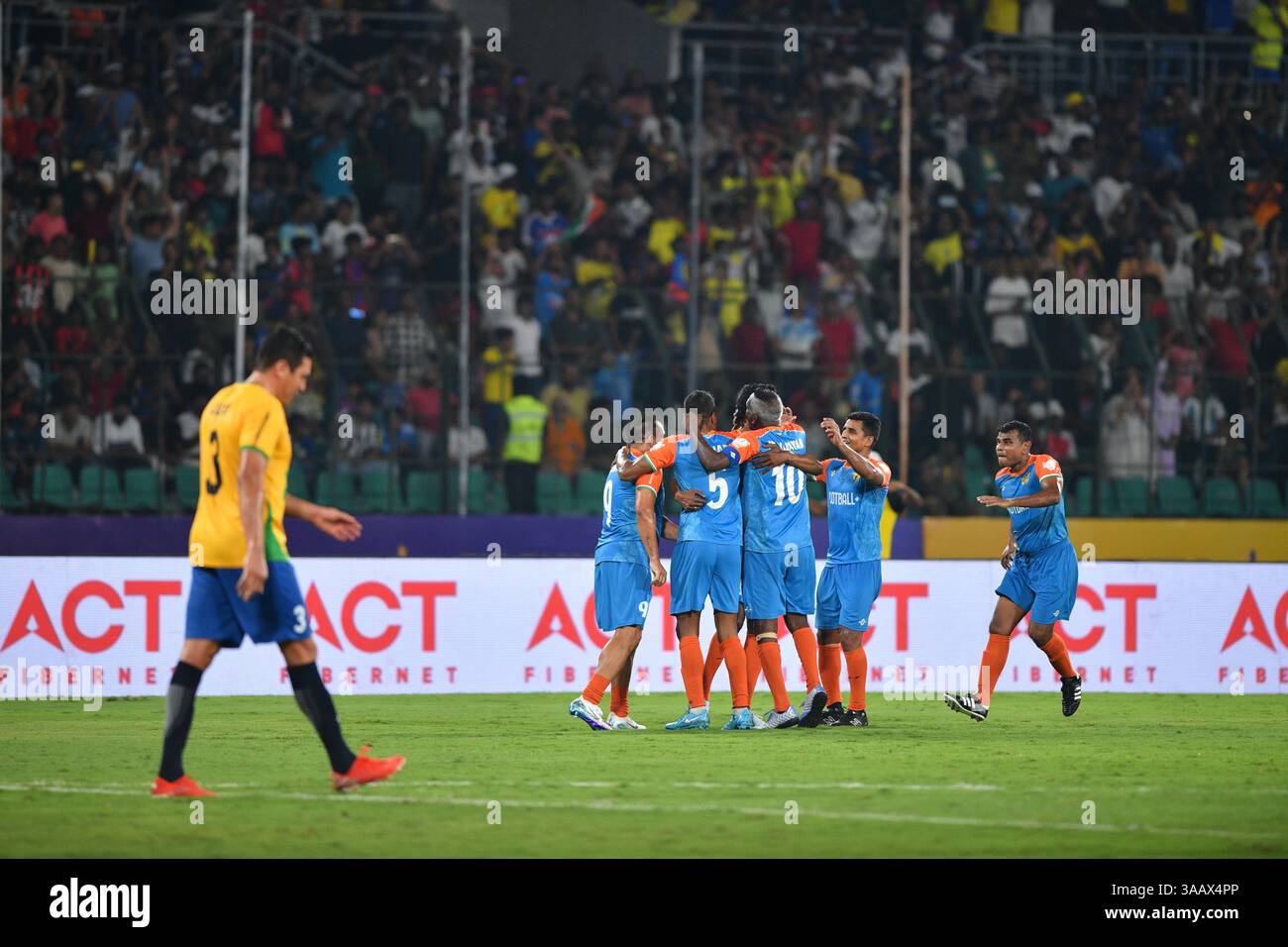 Chennai, India. 30th March, 2025. Brazil Legends Triumph Over India All-Stars 2 - 1 in Thrilling ...
