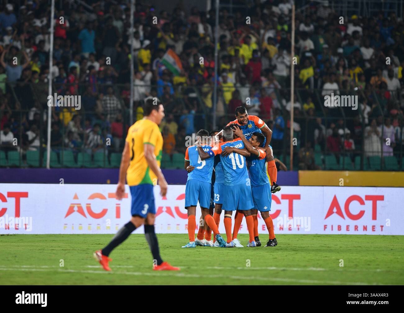 Chennai, India. 30th March, 2025. Brazil Legends Triumph Over India All-Stars 2 - 1 in Thrilling ...
