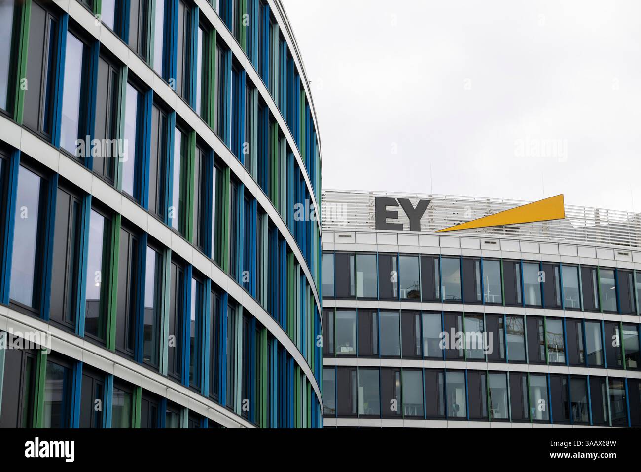 Stuttgart, Germany. 31st Mar, 2025. The logo of EY GmbH & Co. KG ...