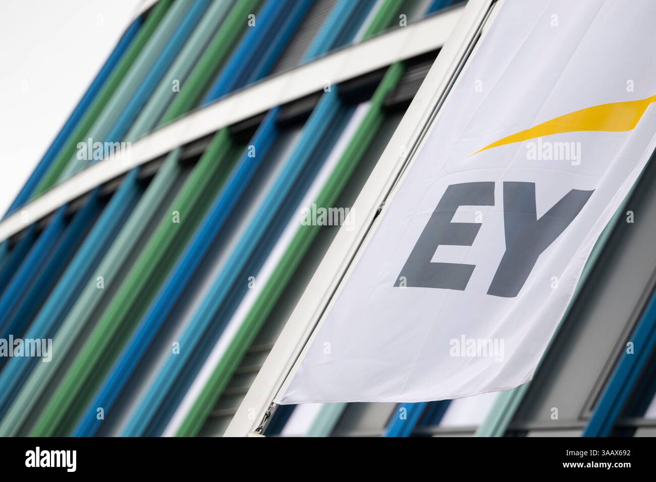 Stuttgart, Germany. 31st Mar, 2025. The logo of EY GmbH & Co. KG ...
