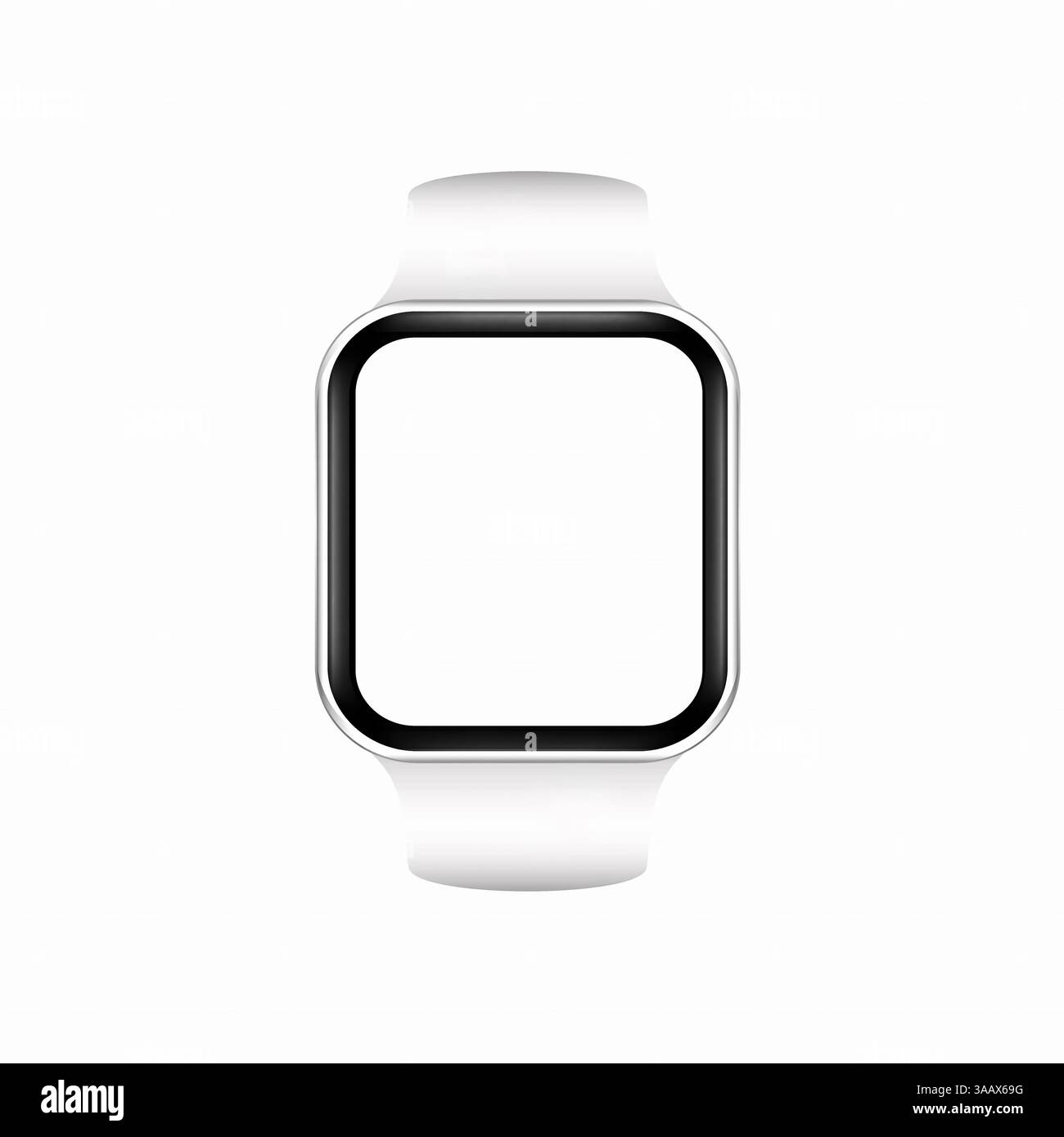 Smartwatch Mockup with Blank Screen. 3d illustration Stock Photo - Alamy
