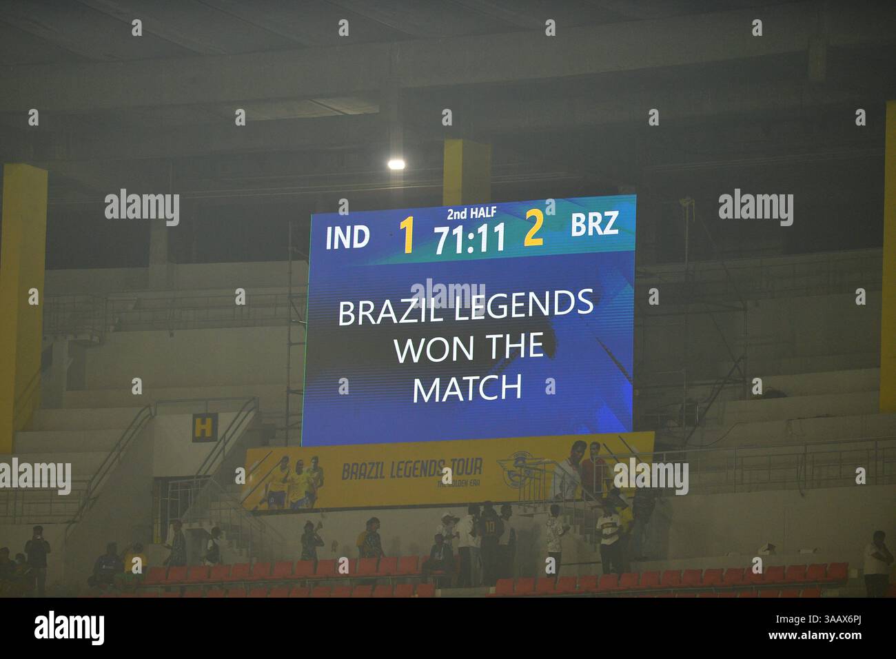 Chennai, India. 30th March, 2025. Brazil Legends Triumph Over India All ...