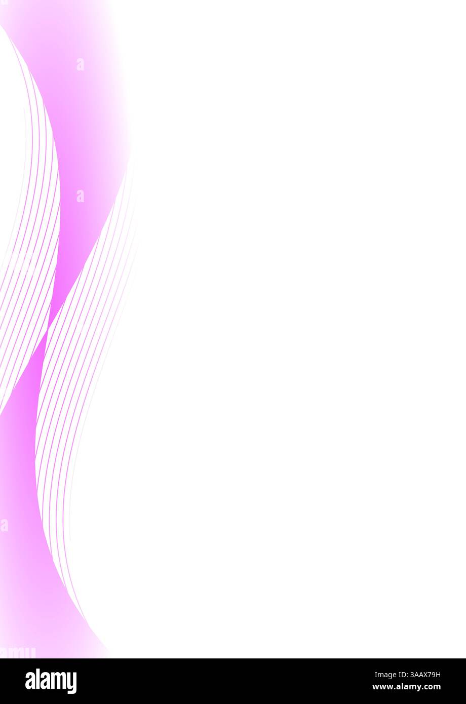 Abstract pink and white wavy background with curved lines Stock Vector ...