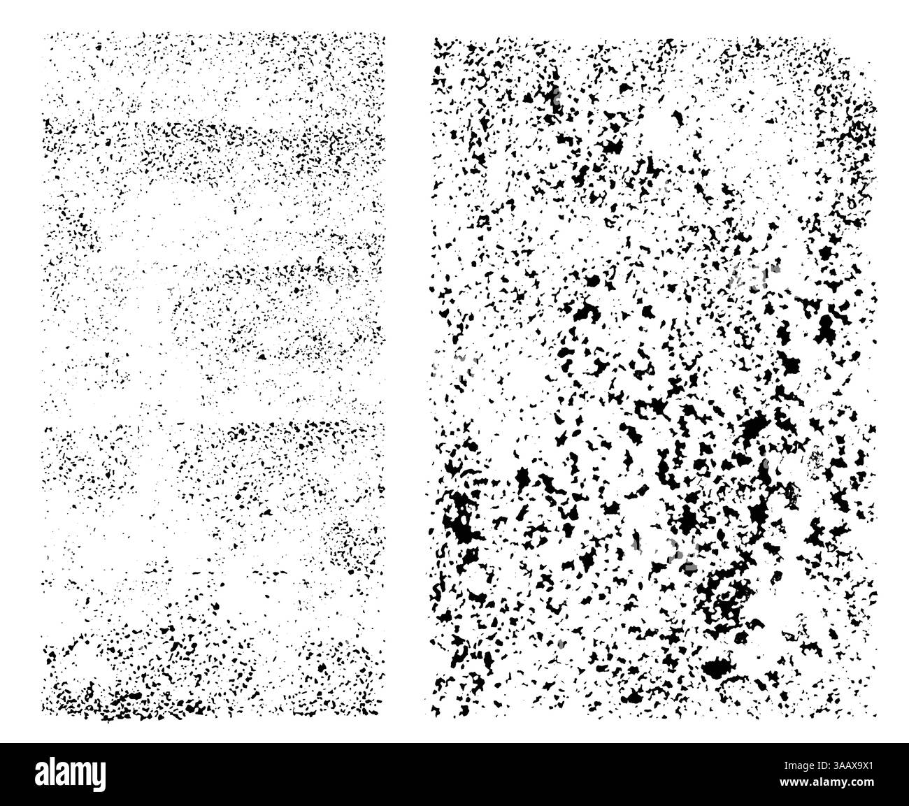 Ink splatter grunge distressed vector textures set. Sketch brush stroke ...