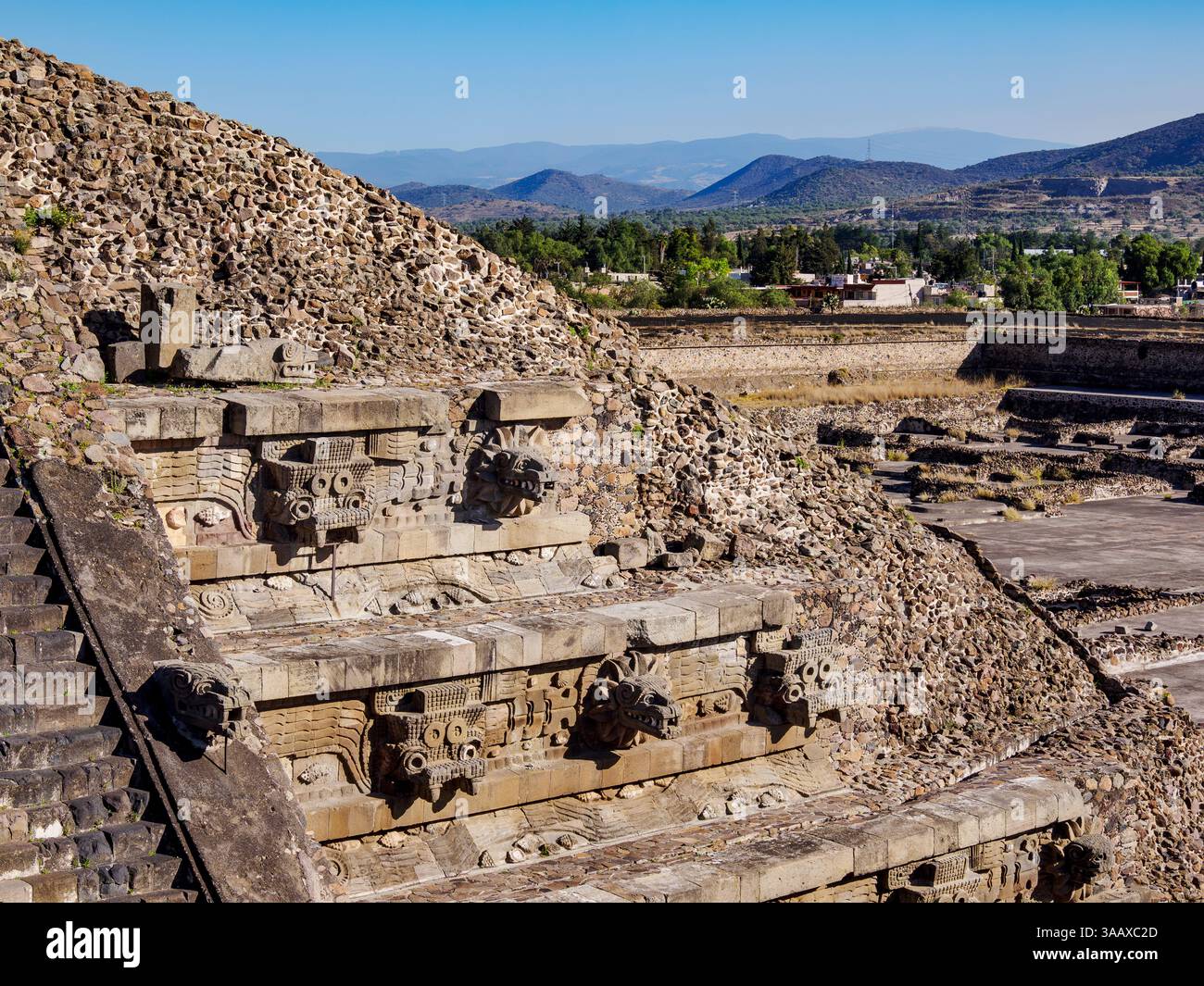 Temple of the Feathered Serpent, The Citadel, Teotihuacan, Mexico State ...
