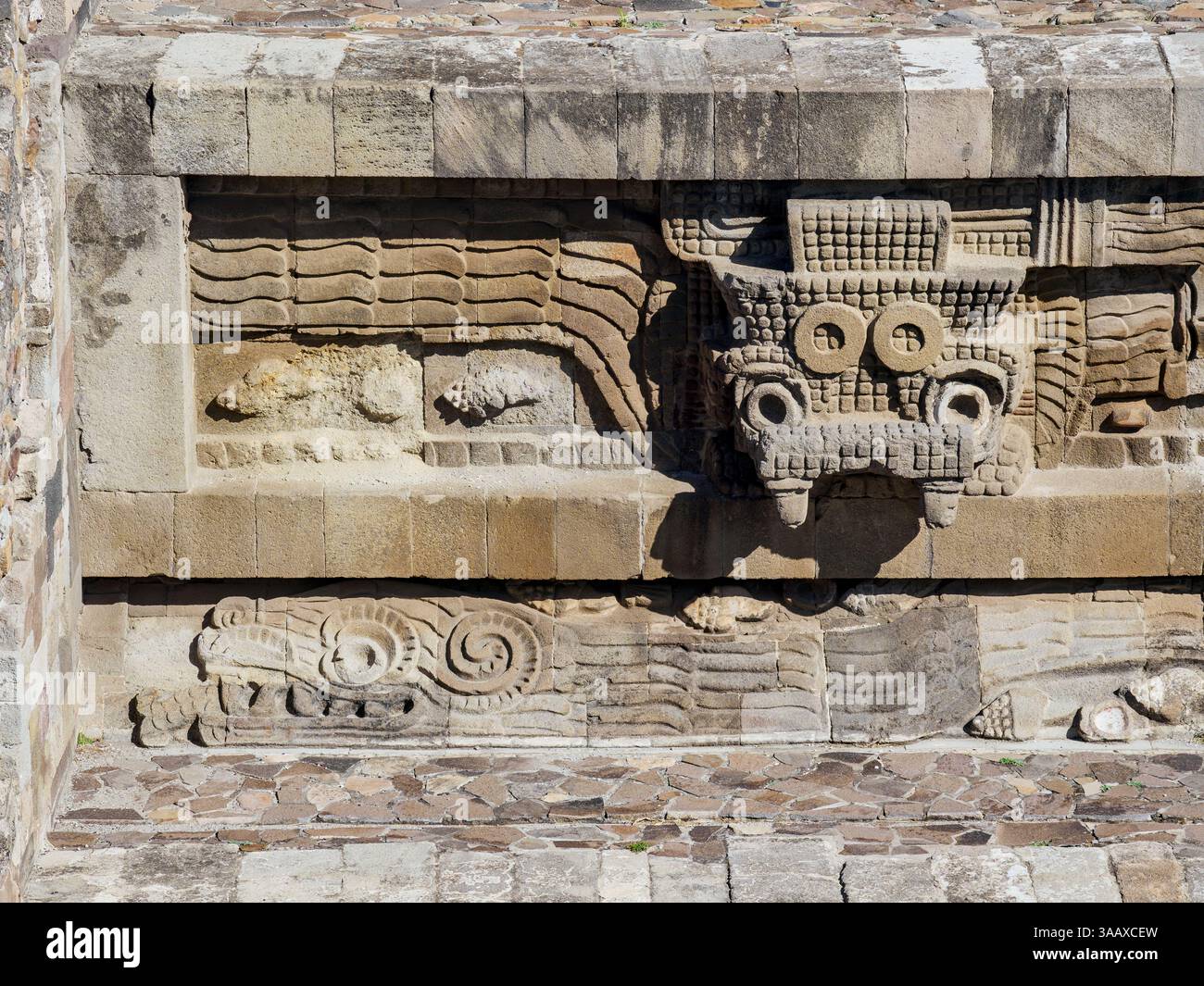 Temple of the Feathered Serpent, detailed view, The Citadel ...