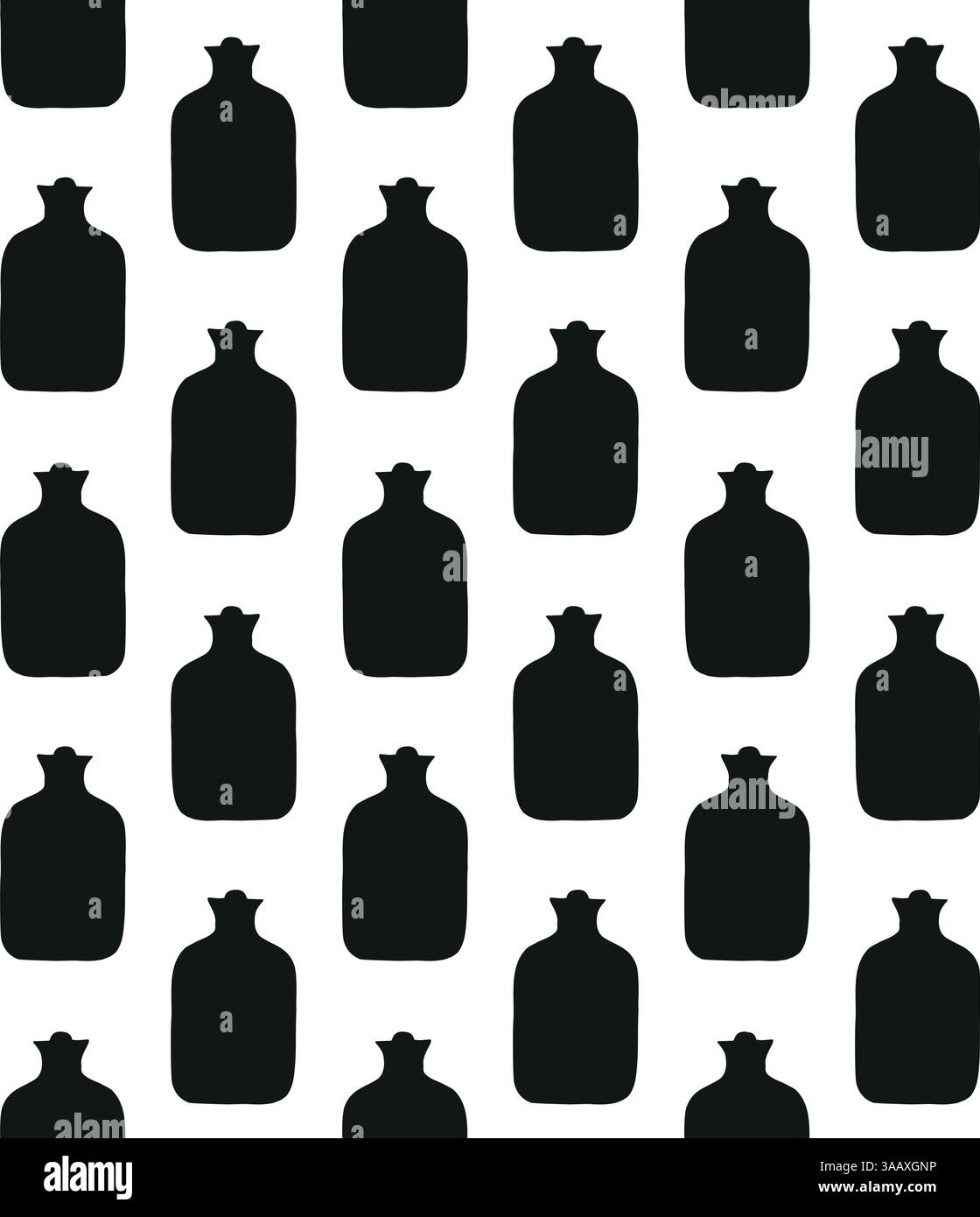 Vector seamless pattern of warmer silhouette Stock Vector Image & Art ...